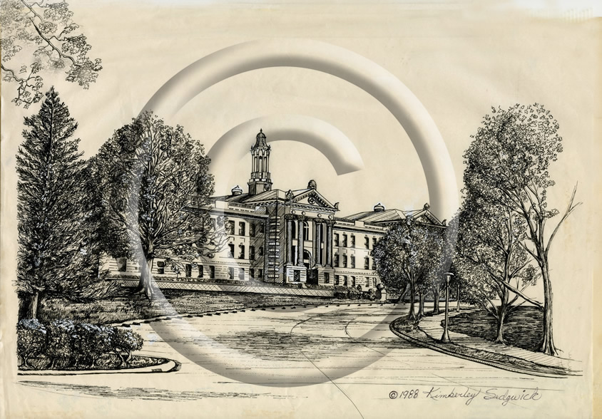 Sherman Hall WIU – Murdock Greeting Cards